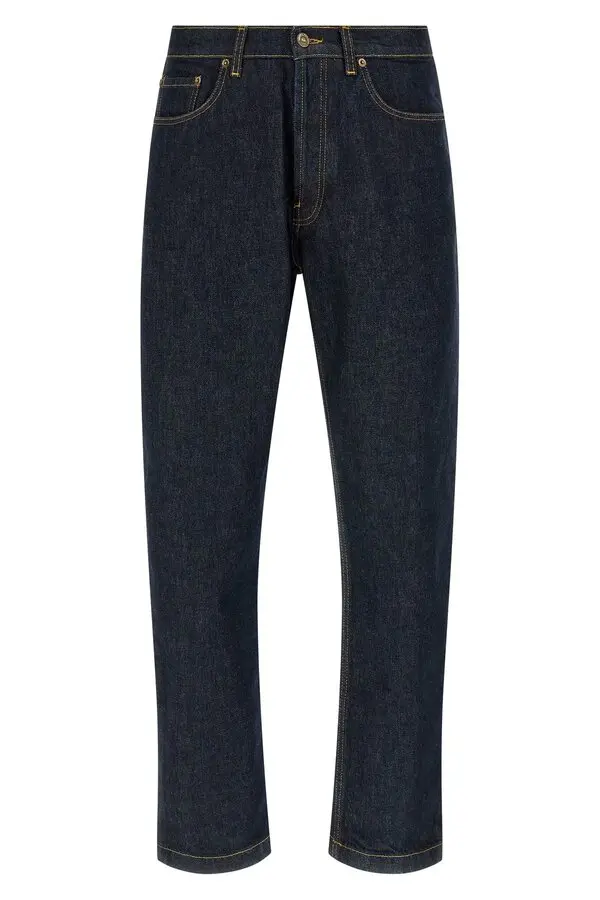 RIVIERA PROJECT Tapered Leg Cotton Denim Jeans