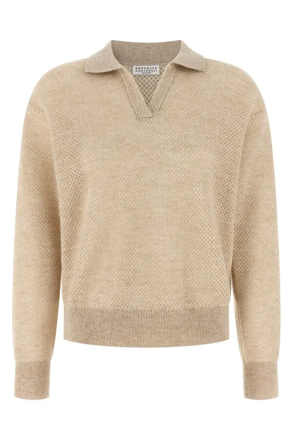 Brunello Cucinelli Waffle Processing Polo Shirt