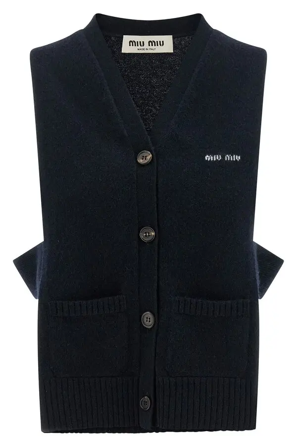 Miu Miu Cashmere Cardigan Vest