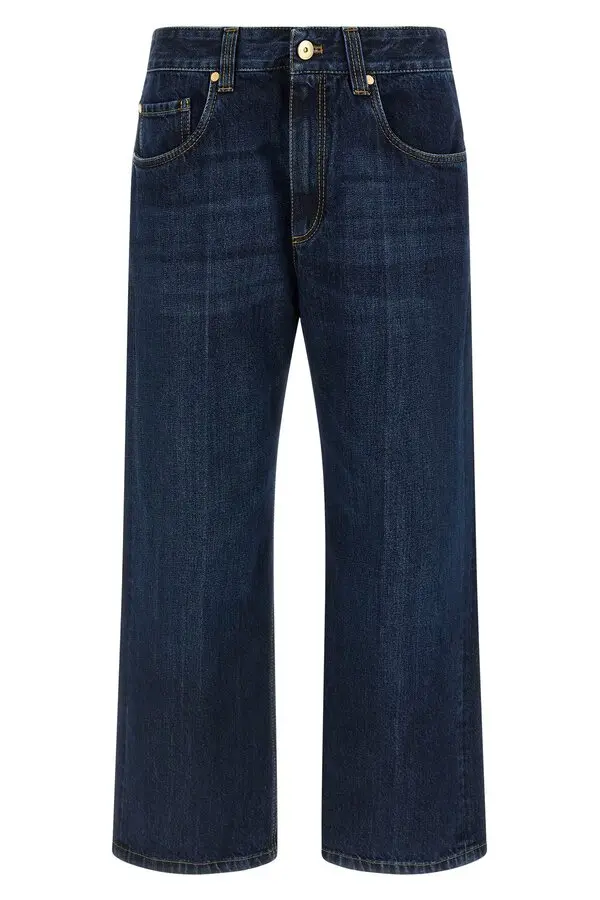 Brunello Cucinelli Cropped Jeans - Blue