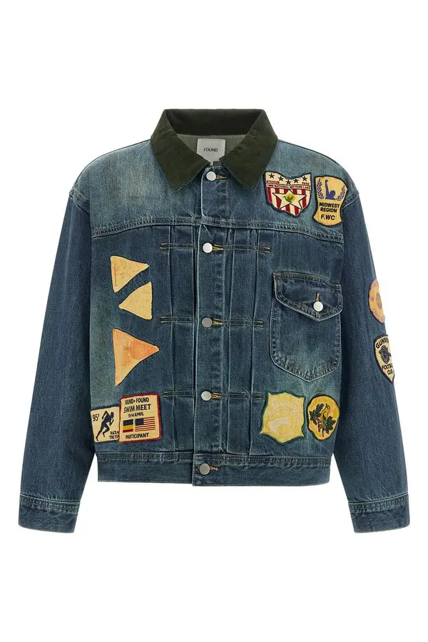 FOUND Patchwork Denim Jacket