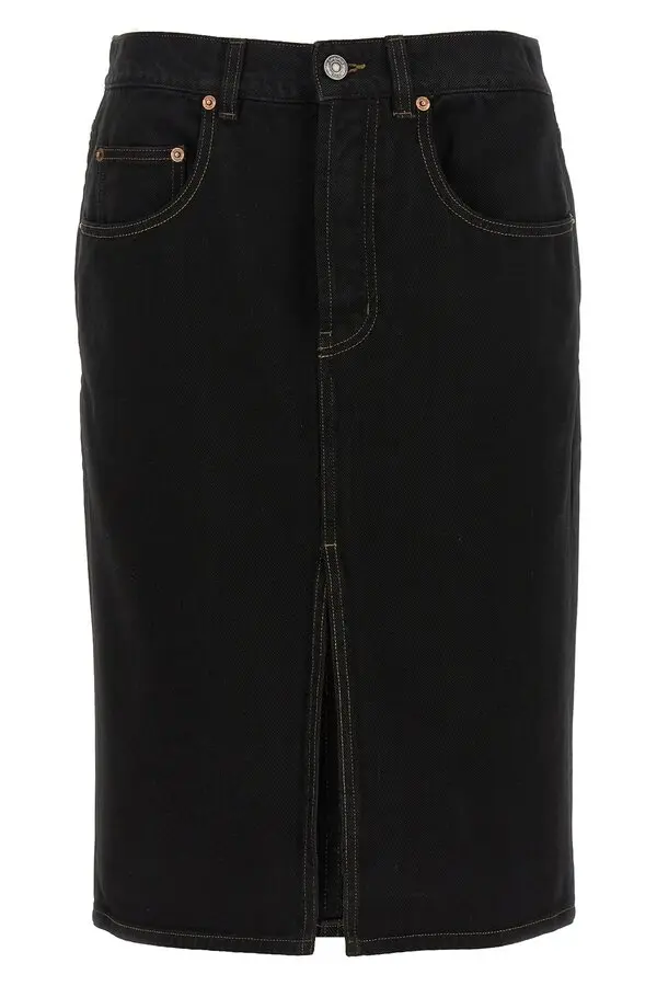 Saint Laurent Pencil Skirt - Black