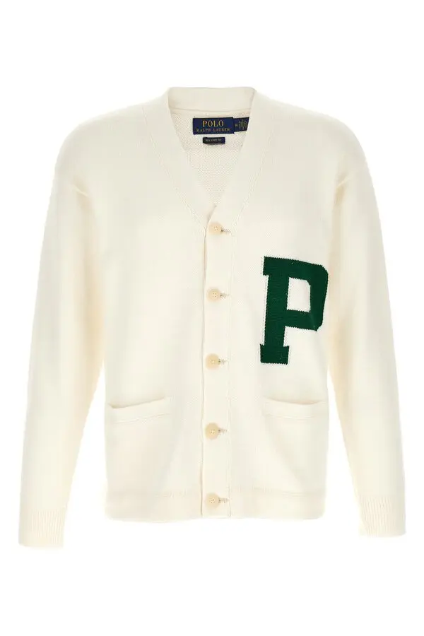 Polo Ralph Lauren Letter Intarsia Cardigan