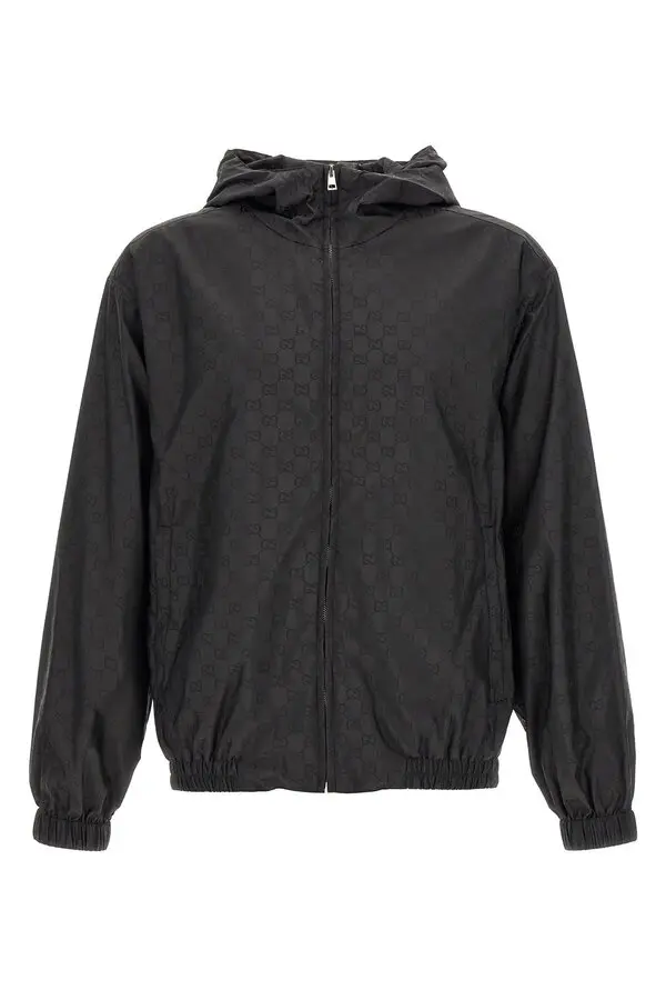 Gucci Gg Jacquard Nylon Anorak