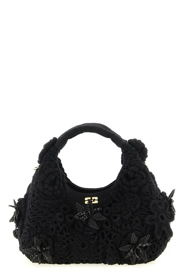 GANNI Mini Hobo Crochet Handbag
