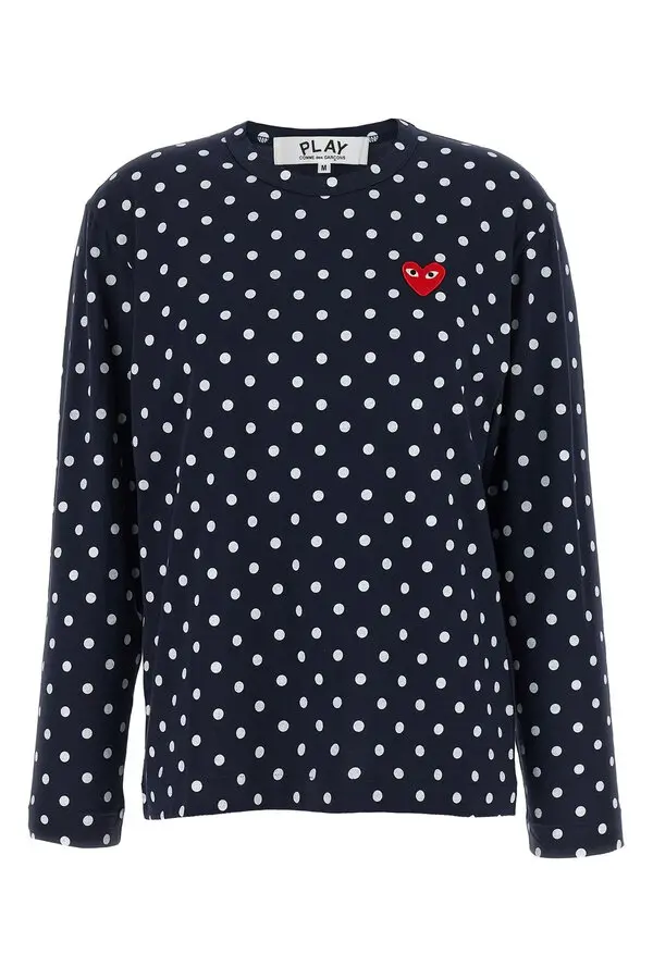 Play Comme Des Garcon Polka Dot T-shirt - Blue