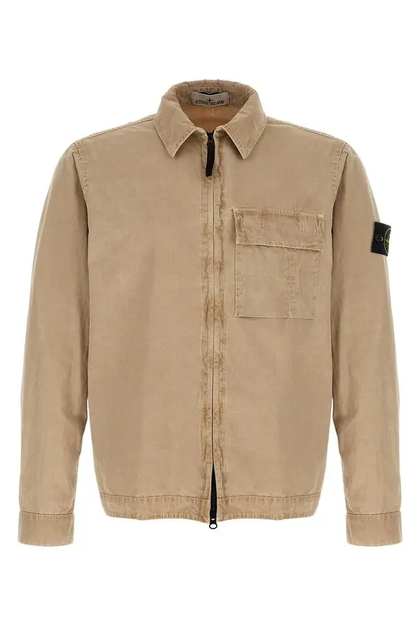 Stone Island 1200008' Overshirt - Beige