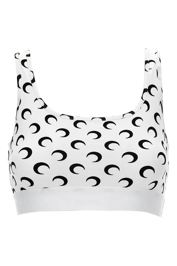 MARINE SERRE Moon Sporty Top - White/black