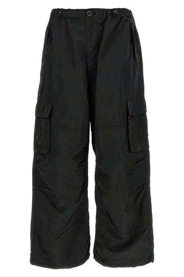 COMME DES GARҪONS HOMME Shiny Wrinkled Fabric Cargo Pants