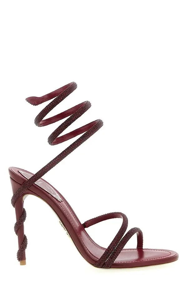 Rene Caovilla Margot Sandals - Bordeaux