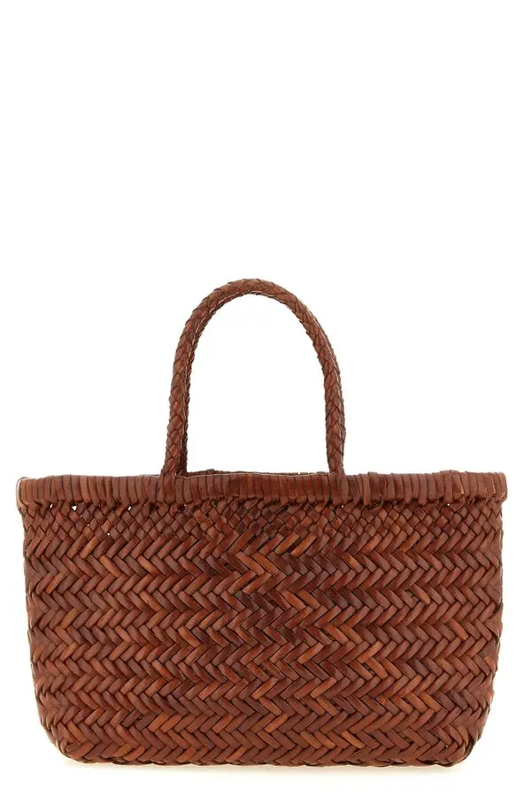 Dragon Diffusion Flat Gora Mini Handbag - Brown
