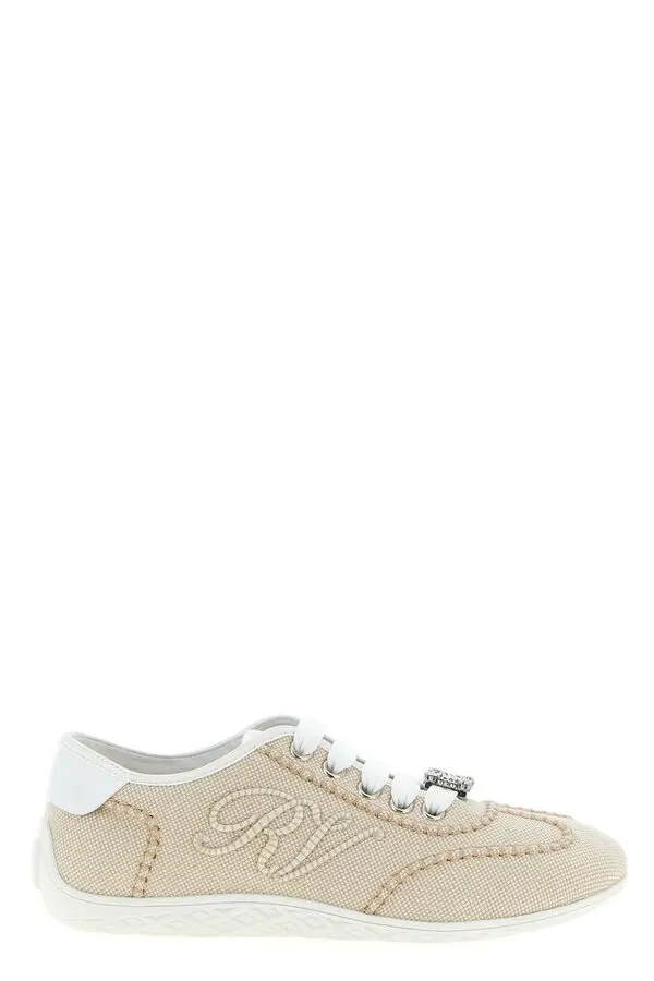 ROGER VIVIER Viv Low Sneakers - Beige