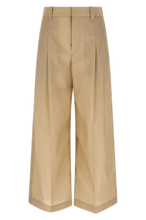 Brunello Cucinelli Techno Cotton Poplin Trousers