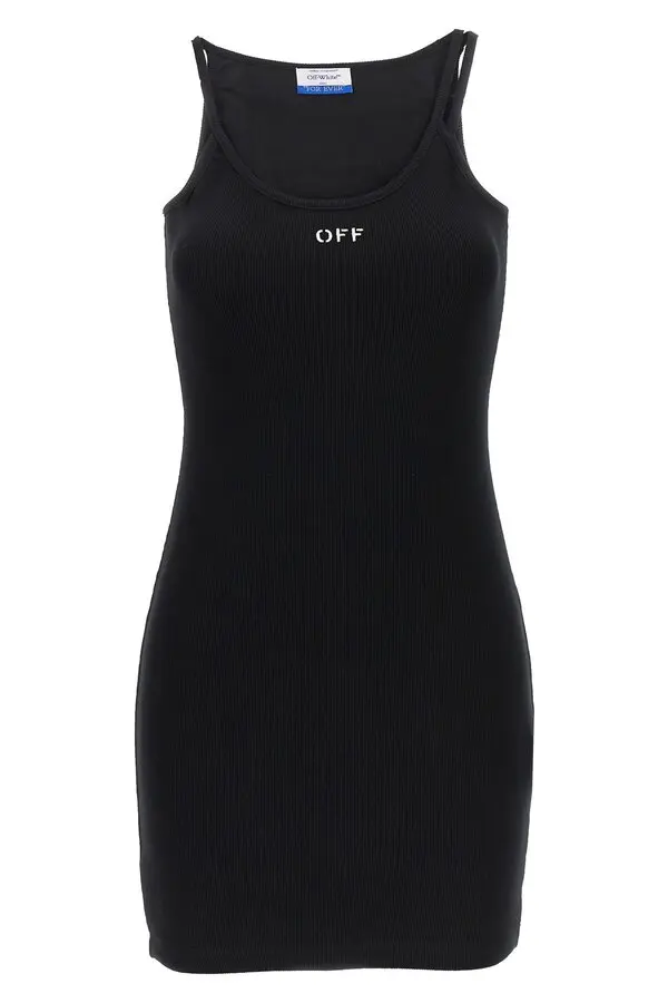 Off-White Off Stamp' Dress - Black