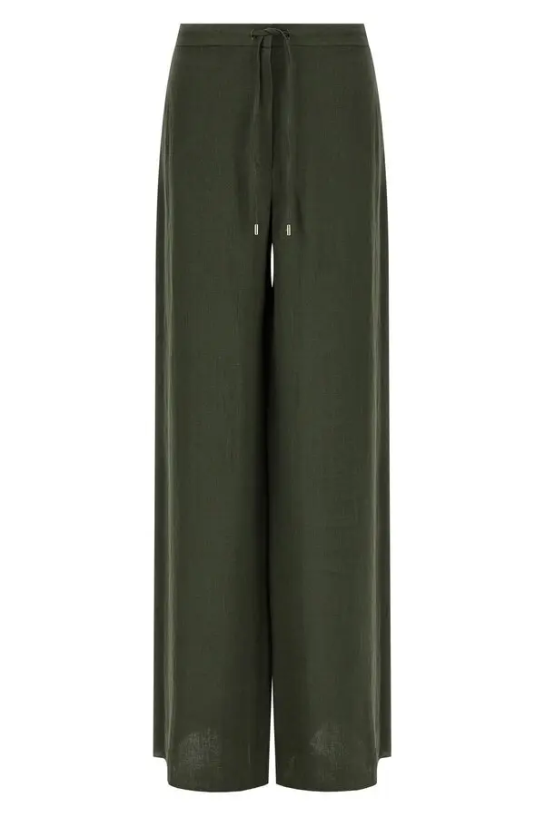 Max Mara Mstpelota Linen Trousers - Green