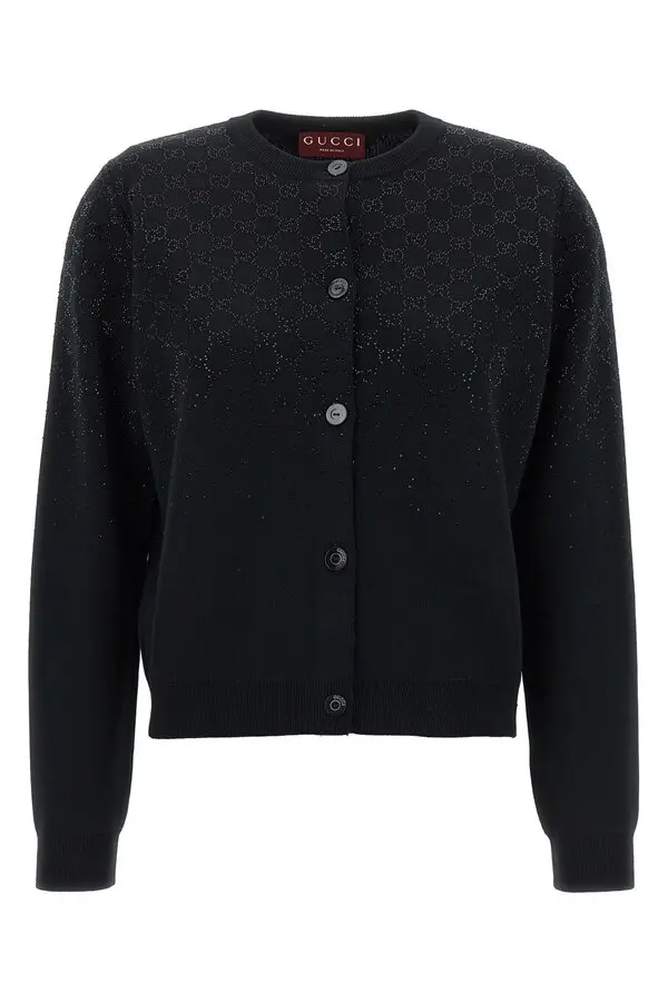 Gucci Gg Crystal Cardigan