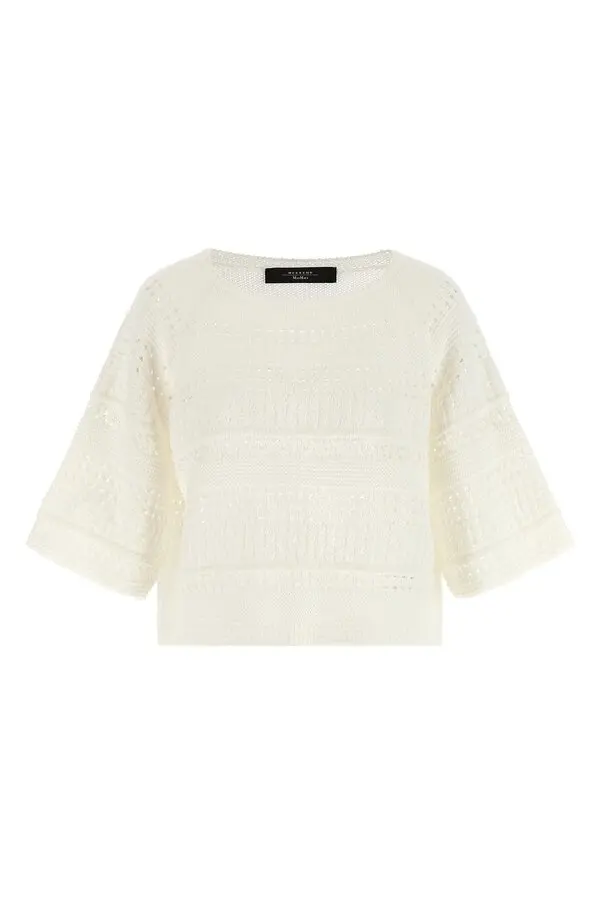Max Mara Wkiorche Cotton Perforated Knitted Sweater