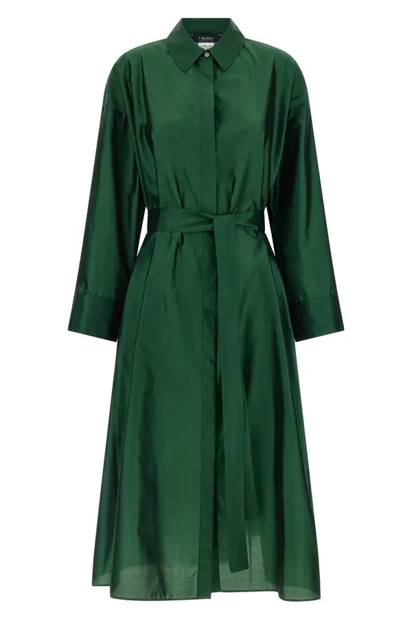 Max Mara Smmanna Silk Blend Organza Midi Dress