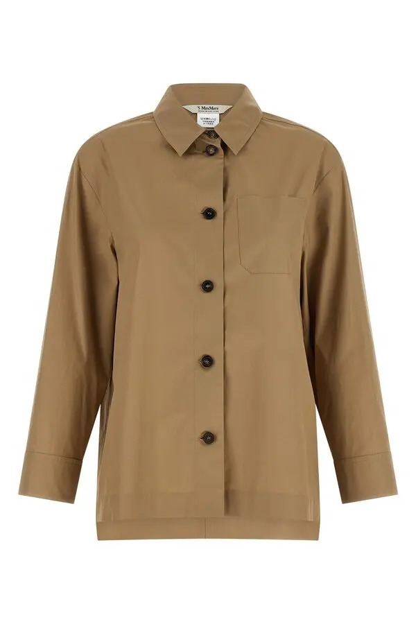 Max Mara Smmmarianne Cotton Poplin Shirt - Beige