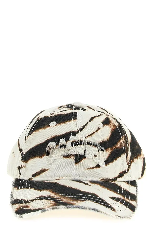 GANNI Animal Print Cap - Multi