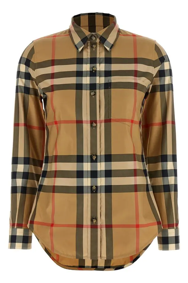 Burberry Lapwing Check Cotton Twill Shirt