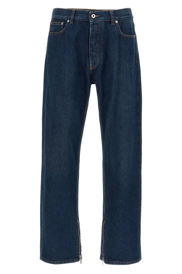 Off-White Arr Zip Skate' Jeans - Blue
