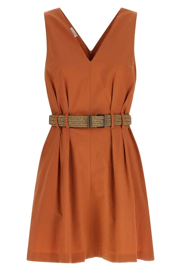Brunello Cucinelli Textured Twill Dress