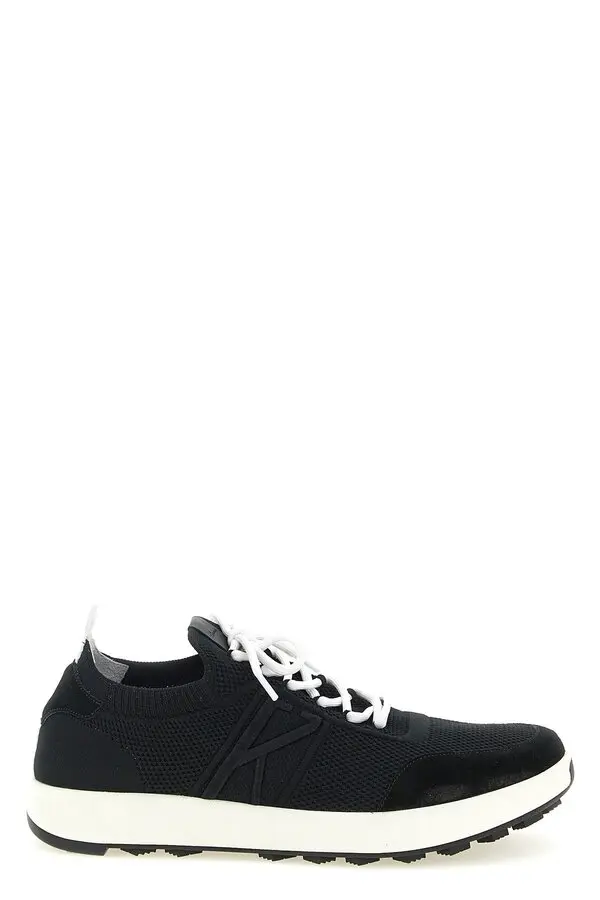 Kiton Technical Cotton Sneakers - Black