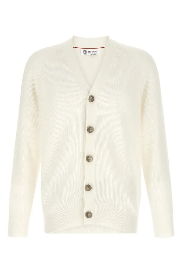 Brunello Cucinelli English Ribbed Cardigan