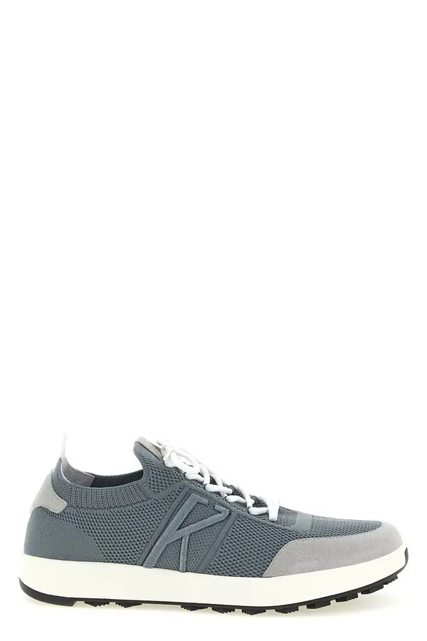Kiton Technical Cotton Sneakers - Gray