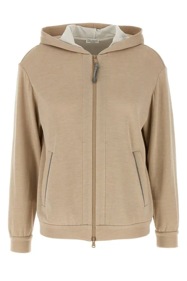 Brunello Cucinelli Precious Zipper Pull' Hoodie