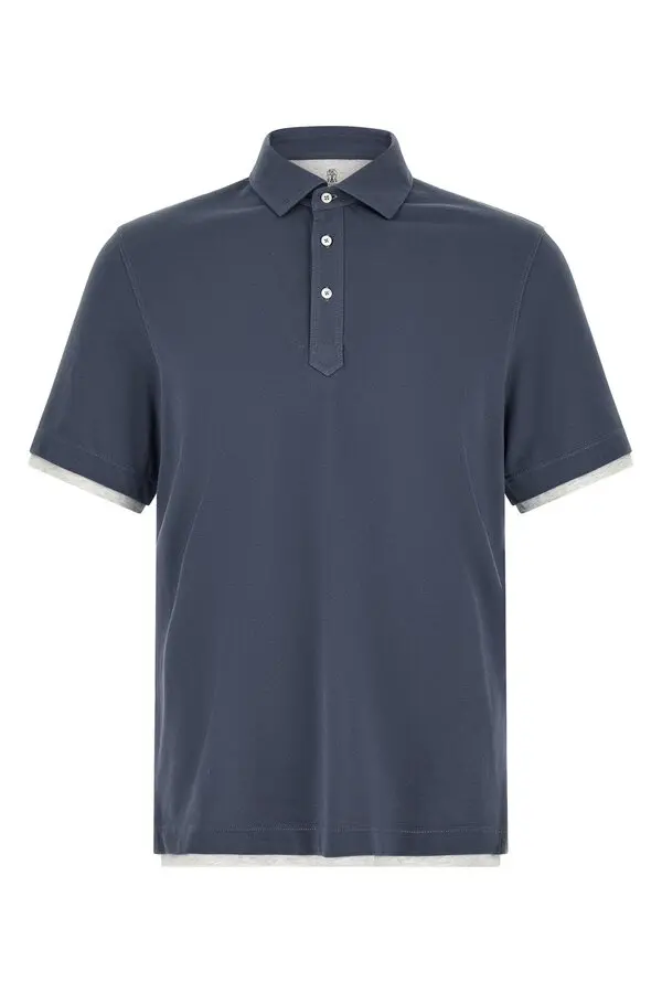 Brunello Cucinelli Double Layer Polo Shirt