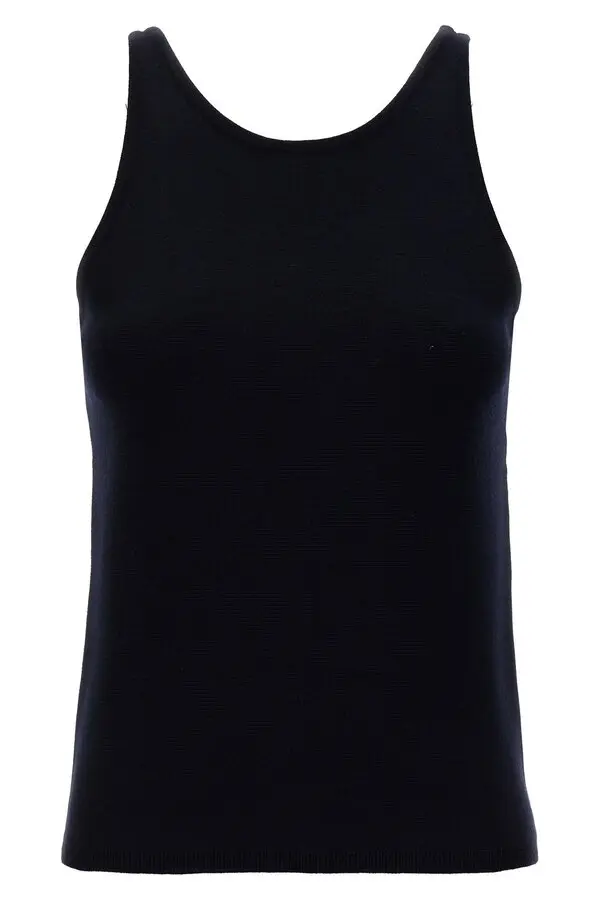 Max Mara Stretch Wool Knit Top