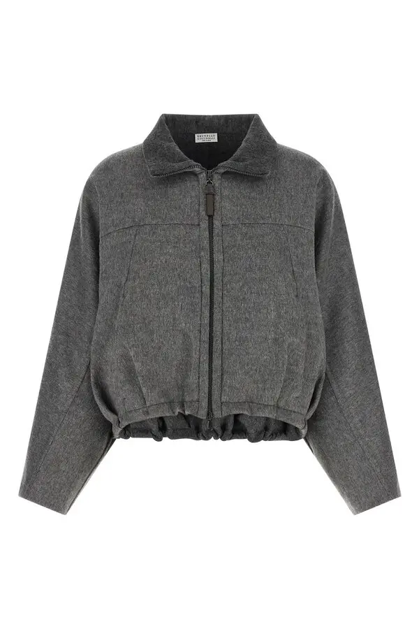 Brunello Cucinelli Shiny Zipper Pull' Jacket