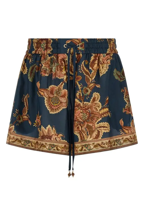 Zimmermann Aster Silk Habotai Shorts - Multi