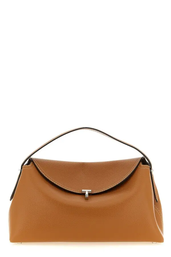 TOTEME T-lock Leather Handbag - Brown