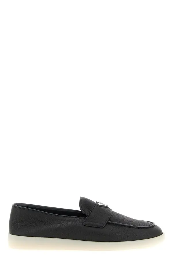 Prada Deer Skin Loafers - Black