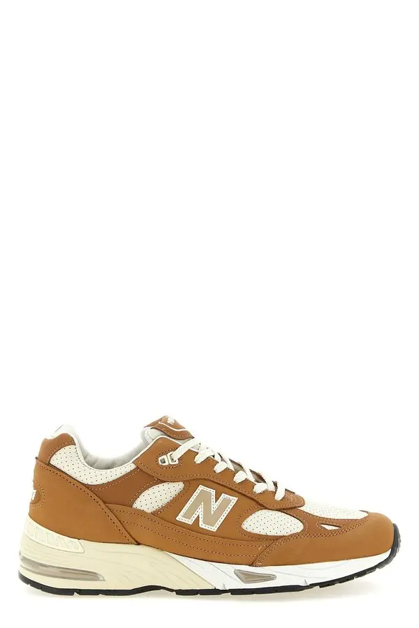 NEW BALANCE Made In Uk 991 Leather Sneakers - Brown
