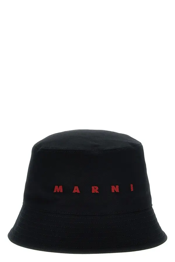 Marni Logo Embroidery Bucket Hat