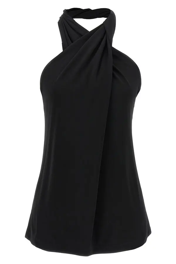 TOTEME Twistato Halter Top - Black