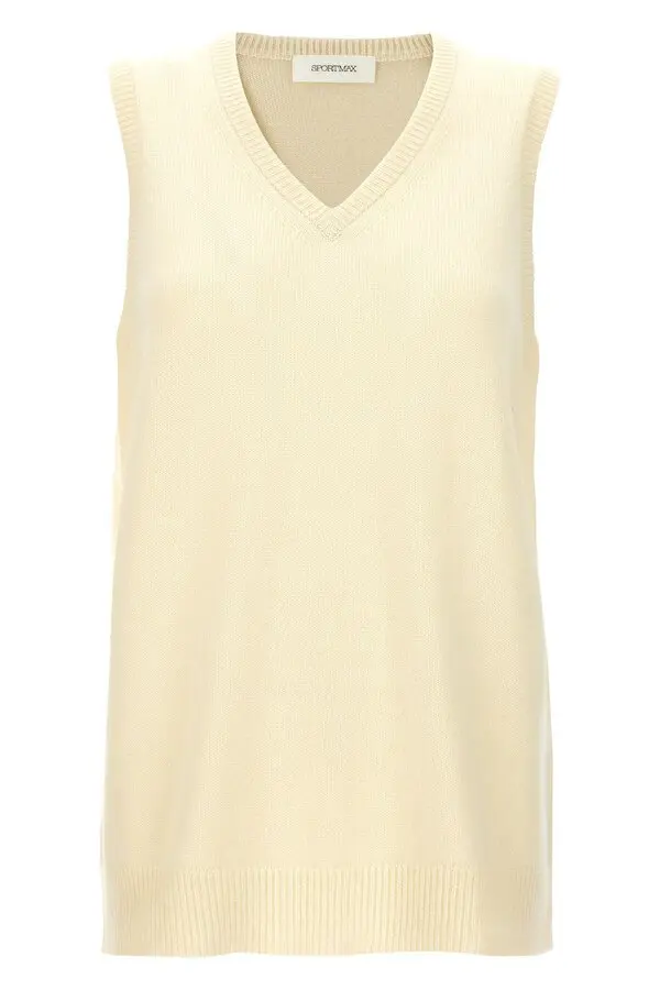 Sportmax Gimmy Cashmere-blend Vest - Yellow
