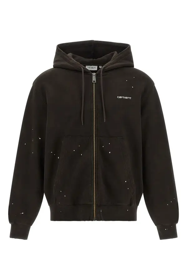 Carhartt Work In Progress Painter Cotton Hoodie - Brown