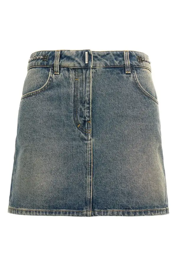 Givenchy Denim Mini Skirt