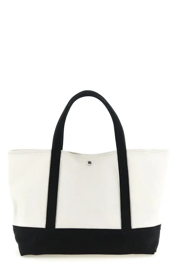 TOTEME Beach Tote - White/black