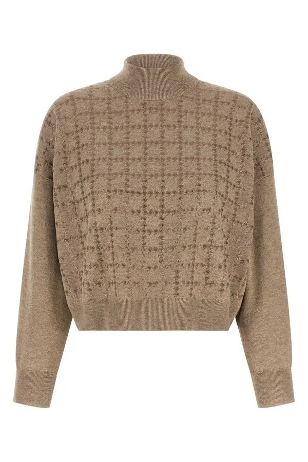 Brunello Cucinelli Cashmere Sequined Turtleneck Sweater