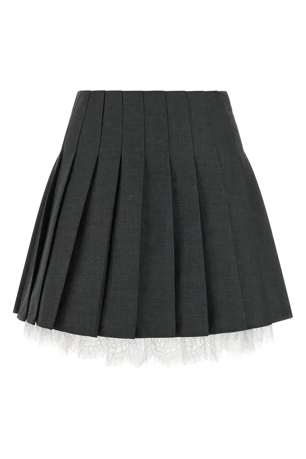 SELF-PORTRAIT Pleated Mini Skirt