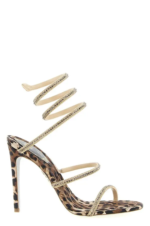 Rene Caovilla Cleo Leopard Sandals