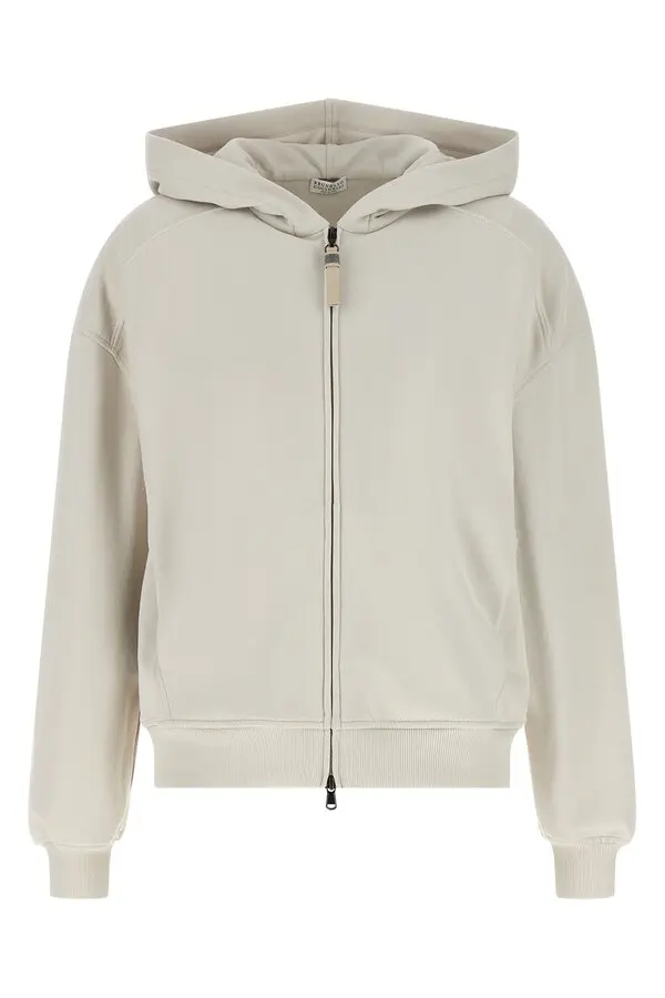 Brunello Cucinelli Shiny Zipper Pull' Hoodie