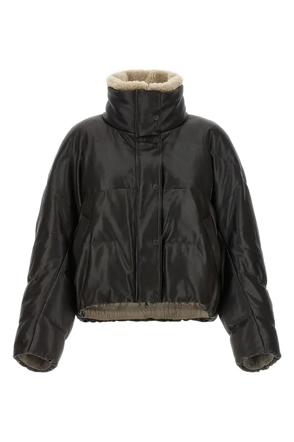 Brunello Cucinelli Padded Leather Jacket