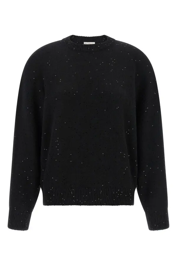 Brunello Cucinelli Diamante Cashmere And Silk Sweater